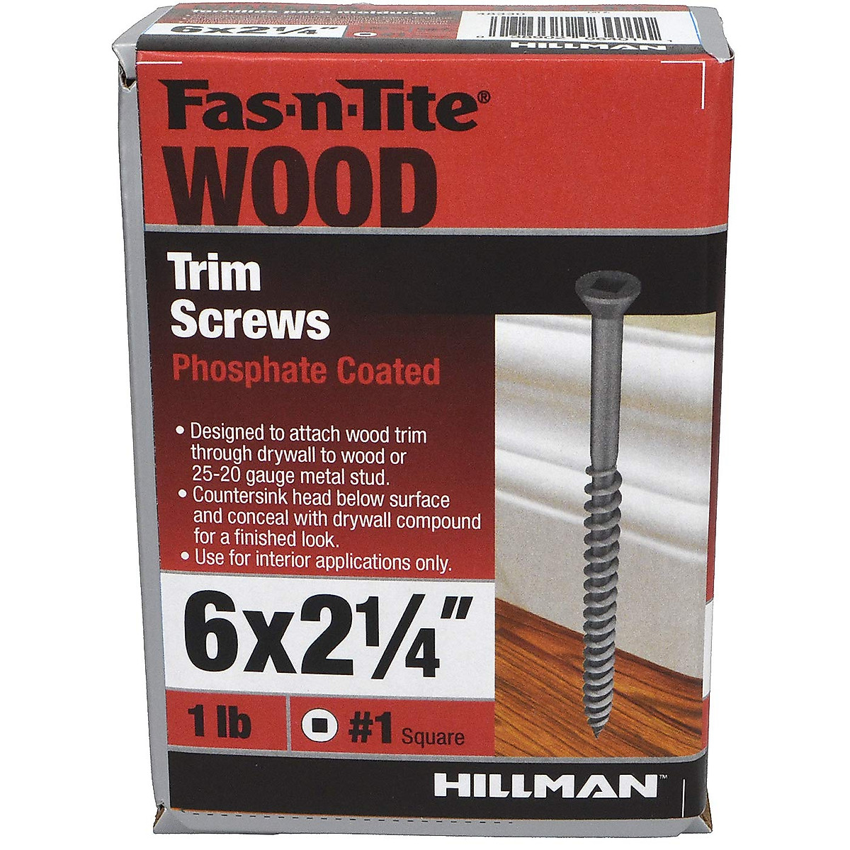 Fas-N-Tite Phosphate-Coated Wood Trim Screw (#6 x 2-1/4")