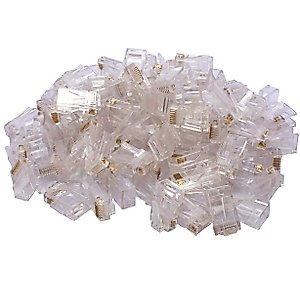 UbiGear 1000 Pcs RJ45 CAT5 CAT5e 8P8C Modular Network Cable LAN Connector End Plug LOT