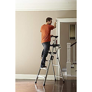 COSCO 2061AABLKE Signature Series Step Ladder, 6ft, Steel