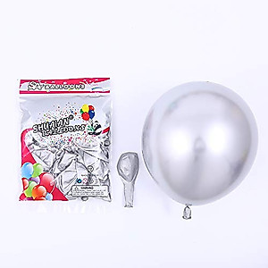 164pcs Blush White Balloons Garland Arch Kit Peach Balloons Chrome Metallic Silver Latex Balloon for Fall Girls Birthday Wedding Bridal Shower Venue Backdrop Party Decoration