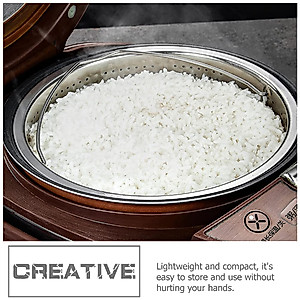 DOITOOL Stainless Steel Steamer Basket for Metal Steamer Insert Steaming Rack with Handle Vegetables Fruit Colander Strainer Rice Cooker Steaming Basket for Dumpling Dim Sum 22cm