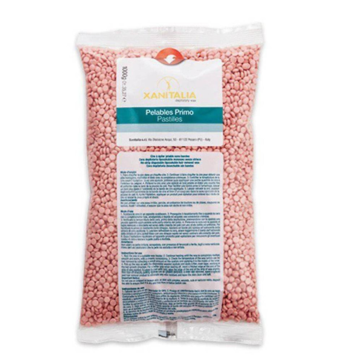 HARD WAX BEADS, HAIR REMOVAL, NO-STRIPS-NEEDED, MINERAL PINK TITANIUM 28.22 OZ, 800G - PREMIUM/MADE IN ITALY
