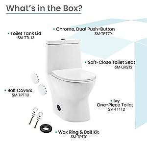 Swiss Madison SM-1T112 Ivy One Piece Toilet Dual Flush