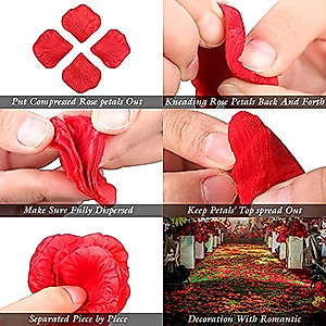 Toylin Red Gold Birthday Decorations, Red Party Decorations, White Gold Confetti Balloons Gold Curtain for Independence Day Baby Shower Wedding Birthday Anniversary Bachelorette Party Decorations