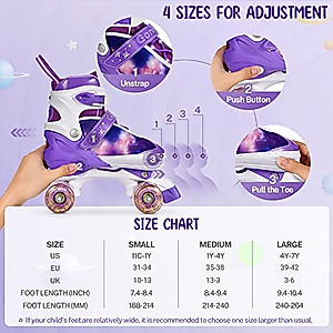 Gonex Size S Roller Skates with Protective Gear Set S - Skateboard Elbow Pads Knee Pads with Wrist Guards for Kids