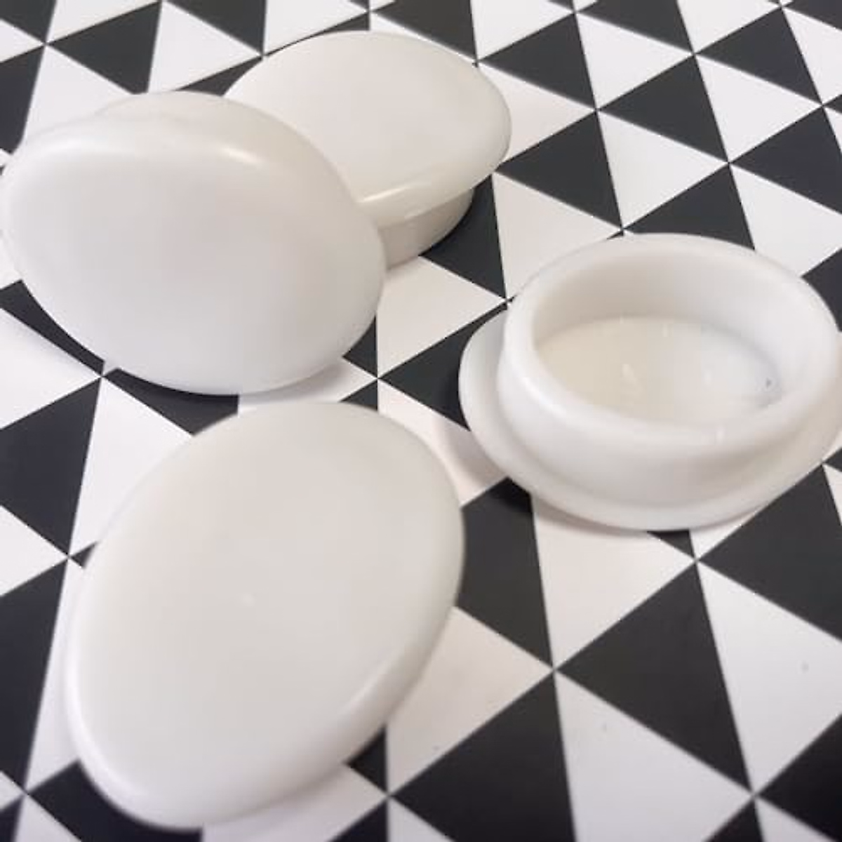 JILINWEI Hole Plug Kit for Generac Generators Home Use,4 Pcs Base Hole Adapter for Generac Whole House Air Cooled Generators,White