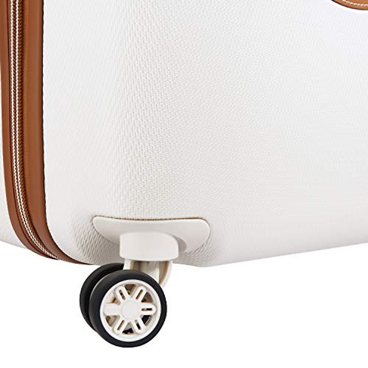 DELSEY Paris Chatelet Hard+ Hardside Luggage with Spinner Wheels, Champagne White, 2 Piece Set 21/28