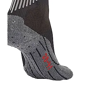 FALKE Unisex 4 GRIP Stabilizing Athletic Socks, Mid Calf, Compression Sock, Light Weight, Breathable Quick Dry, Nylon, Black (Black 3019), 9-10, 1 Pair