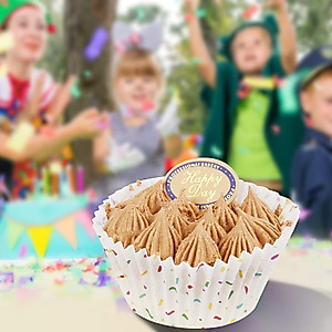 Candy White Cupcake Liners - Gifbera Standard Baking Cups Odorless Greaseproof Paper Muffin Wrappers, Pack of 200