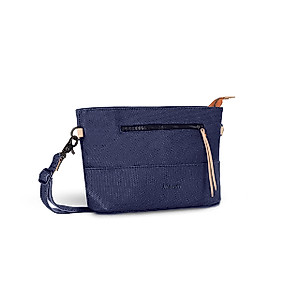Sherpani Paige, Small Crossbody Bags for Women, Cotton Canvas Crossbody Purse, Shoulder Bag, Crossbody Handbags, Vintage Purse (Indigo)