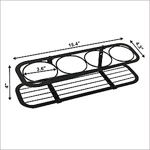 Artsculpture Spray Bottle Rack | Easy Install Wall Mount Hardware Included | Heavy-Duty Powder Coated Steel Can Storage Holder for Garage and Home | Craft Workspace Paint Bottle Organizer, Black