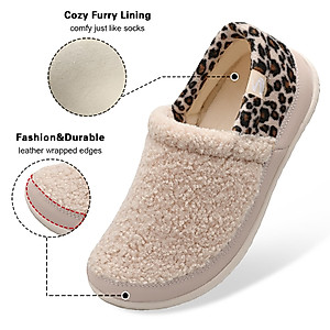 Spesoul Warm House Slippers for Women Men Fuzzy House Shoes Home Slipper Socks Outdoor Moccasin Slippers Sneakers Closed Back Lightweight Barefoot for Bedroom Office Travel 9-10 Women/7-7.5 Men