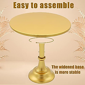 Cake Stand 12 inches/ 30cm Round Cake Stand Simple Style Metal Cupcake Holder for Wedding Event Anniversary Ceremony Birthday Party Dessert Cupcake Pedestal Display Plate Golden
