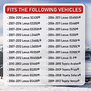 HID Ballast with Ignitor - Xenon Headlight Control Unit - Replaces 85967-51040, 81107-33761, 81107-30D30, DDLT003, KDLT003 -Compatible with Toyota & Lexus Vehicles - SC430, ES350, LS460, Prius, Avalon