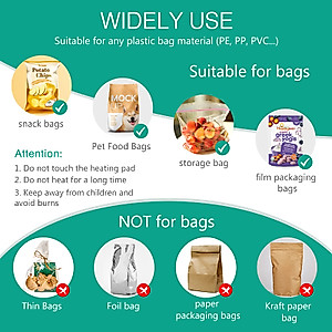 ORIA Mini Bag Sealer, (Upgraded) 2 in 1 Heat Sealer and Cutter, USB Rechargeable Handheld Heat Sealers, Portable Bag Resealer for Airtight Food Storage and Resealing Snack Bags, White