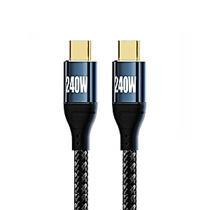 xiwai 0.5M 240W USB-C Type-C Cable 480Mbps 48V 5A Compatible with USB2.0 100W Charging for Laptop Tablet Phone
