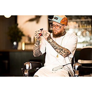 Andis 04710 Professional T-Outliner Beard & Hair Trimmer for Men with Carbon Steel T-Blade, Bump Free Technology – Corded Electric Beard Trimmer - Grey