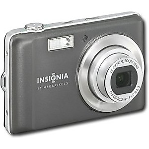 Insignia NS-DSC1112SL 12.0 MP Digital Camera 4 X Opt Zoom - Dark Gray