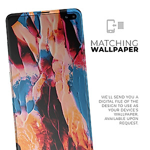 DesignSkinz Liquid Abstract Paint V8 Protective Vinyl Decal Wrap Skin Cover Compatible with The Samsung Galaxy S20 (Screen Trim & Back Glass Skin)