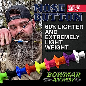 Bowmar Recurve Nose Button (White)