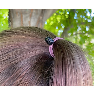 Hair Tie Zipper Pull (black)