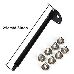 Aiicioo Reptile Glass Terrarium Stackers Post - Reptile Enclosure Accessories Stacker for Bearded Dragon Lizard Tank 4 Post