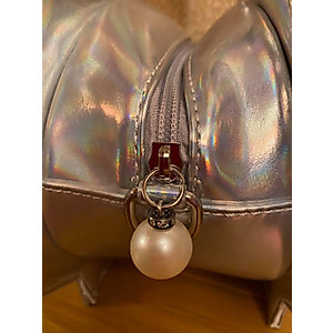 Lost Queen Women's Ariel Iridescent Shell Pearl Handbag Mermaid Crossbody Purse