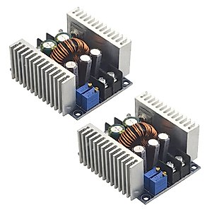 XINGYHENG 2Pcs 20A 300W High-Power Buck Converter Module DC 6-40V to DC 1.2-36V Adjustable Constant Voltage Constant Current Power Module Charging Drive with Short Circuit Protection