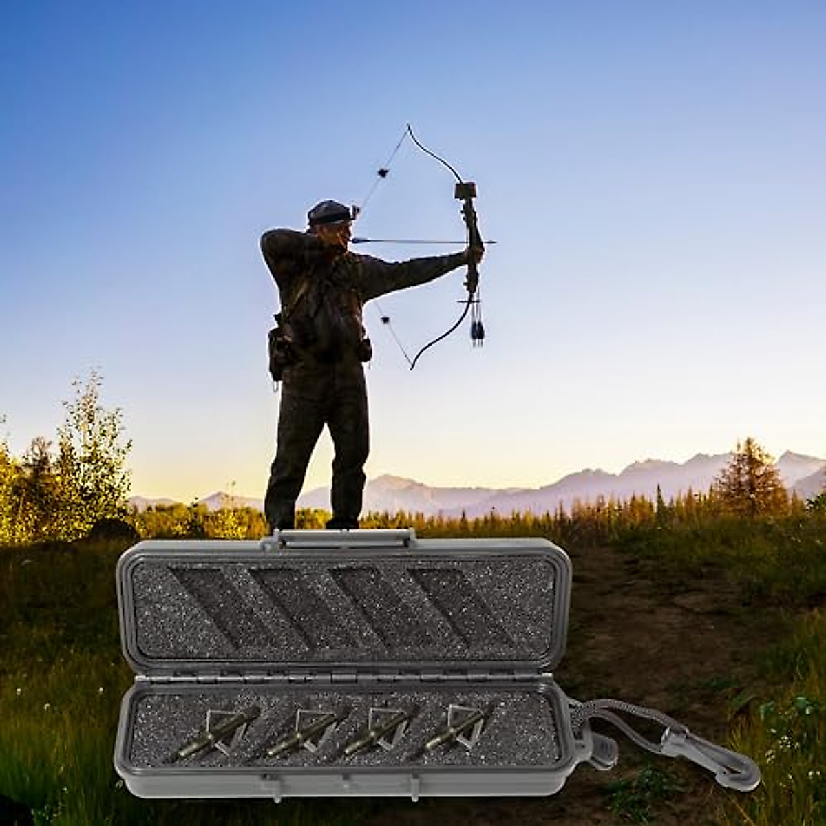 SKB Cases iSeries Hard Exterior Waterproof Watertight Arrow Broadhead Utility Case for Outdoor Camping, Fishing, and Hunting, Black