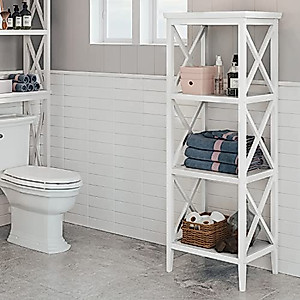 RiverRidge La Crosse 54" Bathroom Storage Tower Shelving