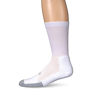 Thorlos Unisex T1CXU Tennis Thin Padded Crew Sock, White, Medium