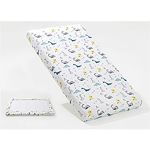 Liveinu Crib Mattress Cover Stretchy Fitted Sheet Portable Mini Crib Sheets,Convertible Playard Mattress Cover Toddler Crib Mattress Protector for Girls Boys 70x39x2 inches Cars