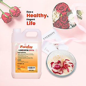 Fonday 6LBS(2.72Kg) Silica Gel Flower Drying Crystals Fine Crystals Small Beads<1mm Color Indicating Reusable