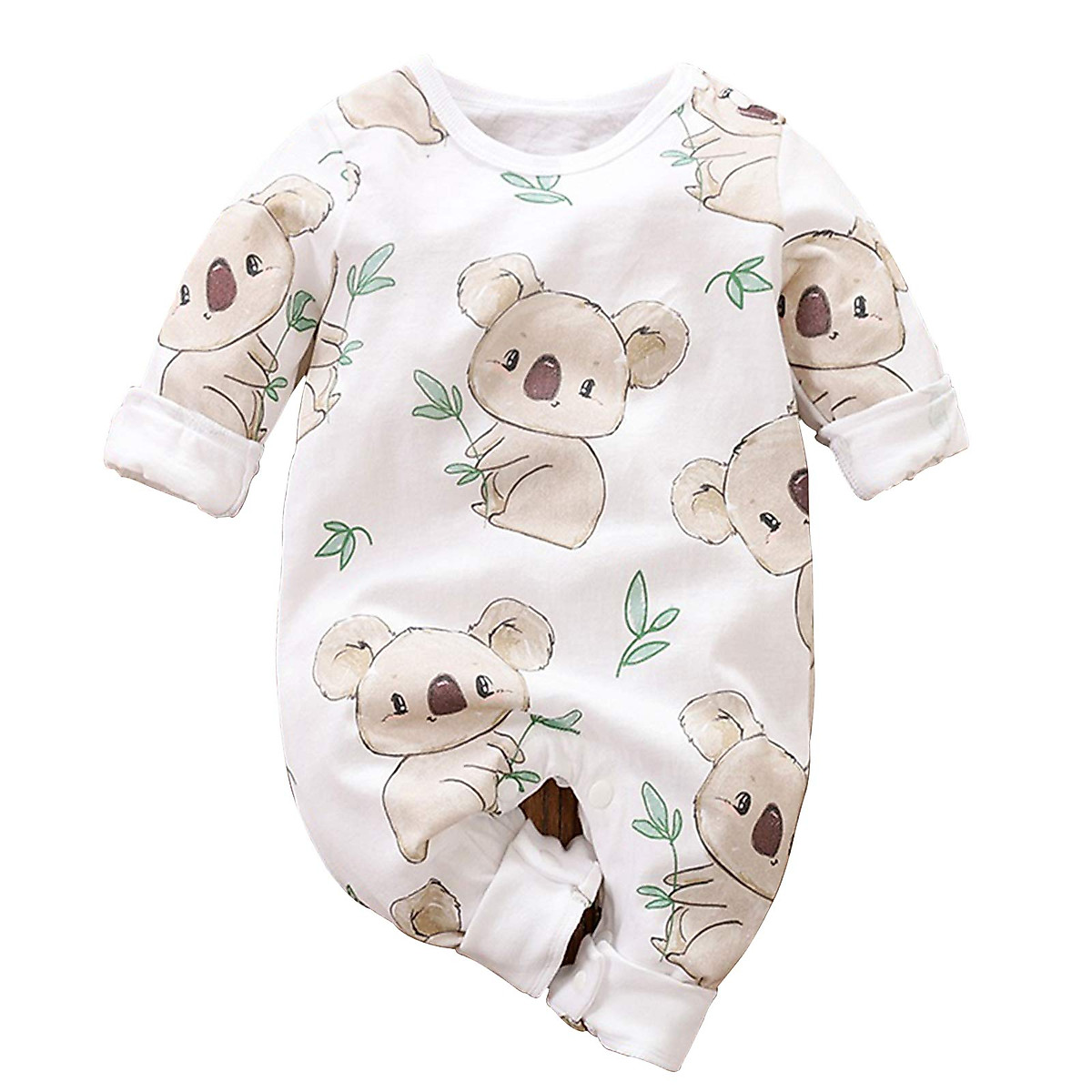 YFYBaby Cute Unisex Baby Boys Girls Romper Long Sleeve Koala Printing Newborn Infant Jumpsuit One Piece