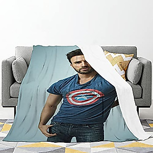 Throw Flannel Blanket for Bed Sofa Home Decor Gift for Men/Women 50in×40in