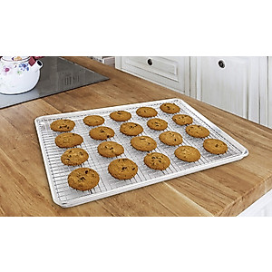 Mrs. Anderson’s Baking Professional Two-Thirds Sheet Baking and Cooling Rack, 21 x 14.5-Inches