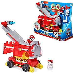 Spin Master 6063638 PAW Patrol Marshall Rise and Rescue Transforming Toy Car with Action Figures and Accessories