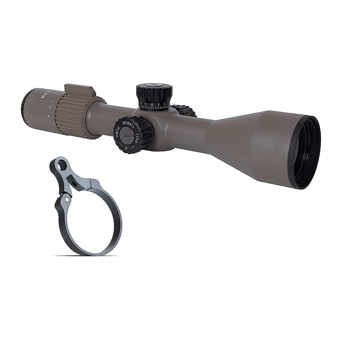 Monstrum G3 3-18x50 FFP Rifle Scope | Flat Dark Earth | Monstrum 43-A Throw Lever | Bundle