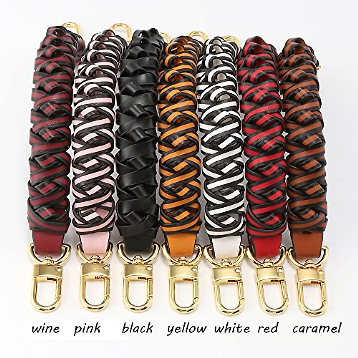 TOURDREAM Braided Handle for Beaubourg Hobo Top Handle Neonoe Strap Pouch Pochette Handle (Black)