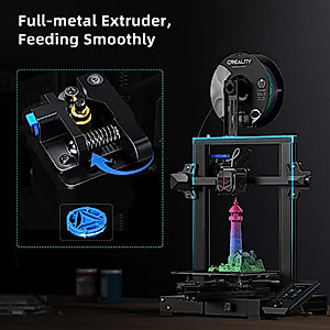 Official Creality Ender 3 V2 Neo 3D Printer with CR Touch Auto Leveling Kit PC Spring Steel Platform Full-Metal Extruder, 95% Pre-Installed 3D Printers with Resume Printing and Model Preview Function