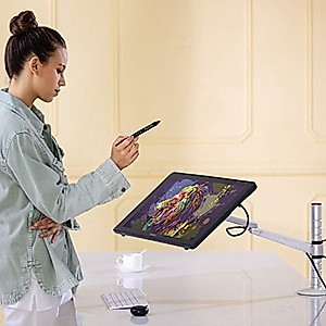HUION KAMVAS 22 Plus Graphics Drawing Tablet with Screen Full Laminated QD 140% sRGB, Android Support Battery-Free 8192 Levels Pressure Stylus Tilt Drawing Pen Tablet, 21.5" Drawing Monitor with Stand
