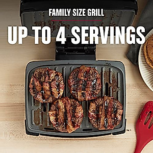 George Foreman® Contact Submersible™ Grill, NEW Dishwasher Safe, Wash the Entire Grill, Easy-to-Clean Nonstick
