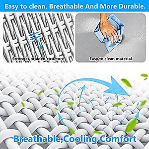 LHGYHUV Outdoor Elevated Dog Bed,Dog Beds for Large Dogs,Raised Dog Bed Cot Couch Portable Indoor & Outdoor Pet Hammock Bed ,Large Dog Bed Washable & Breathable Mesh