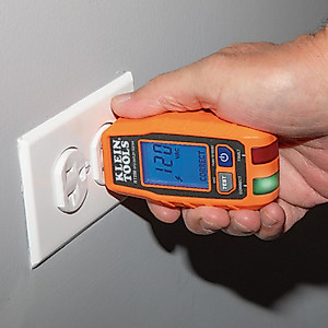 Klein Tools RT250 GFCI Outlet Tester with LCD Display, Electric Voltage Tester for Standard 3-Wire 120V Electrical Receptacles