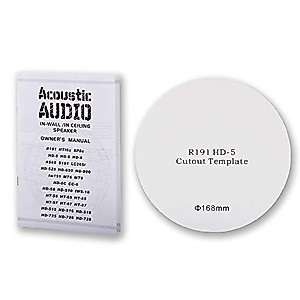 Acoustic Audio R191 in Ceiling/in Wall Speaker 2 Pair Pack 2 Way Home Theater 800 Watt R191-2PR