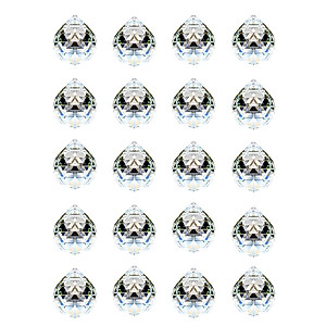 Adwikoso Crystal Ball Prism Pendant, Glass Chandelier Hanging Pendant, Photography Prism, Feng Shui Rainbows Sun Catchers, Wedding Home Window Garden Decor (30mm-20pack)