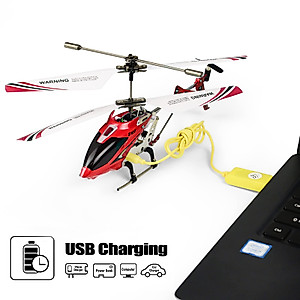 Cheerwing S107/S107G Phantom 3CH 3.5 Channel Mini RC Helicopter with Gyro Crimson