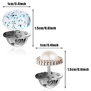 Hicarer 30 Pieces Cover up Buttons Pins Brooch for Women Safety Modesty Pins Cleavage Cover up Anti Exposure Fixed Brooches Pin for Shirt Clothes Dress Coat Sweater Decorations