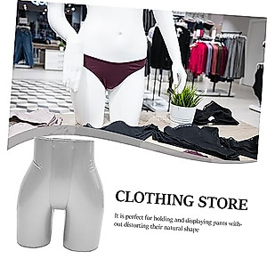 SOLUSTRE Clothing Display Model Half Body with Arms Torso Mannequin for Clothes Display Mannequin Body Molds Shirts Display Prop Inflatable Costume Mannequin for Store Window PVC Bust Belt