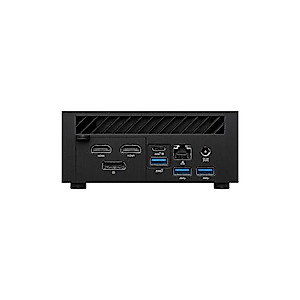 ASUS ExpertCenter PN52 Mini PC Barebone with AMD 8-Core R7-5800H, Quad-4K displays, 7 x USB, up to 64GB DDR4 RAM, Triple Storage Design, WiFi 6E, Bluetooth, USB-C with VESA Mount,Black